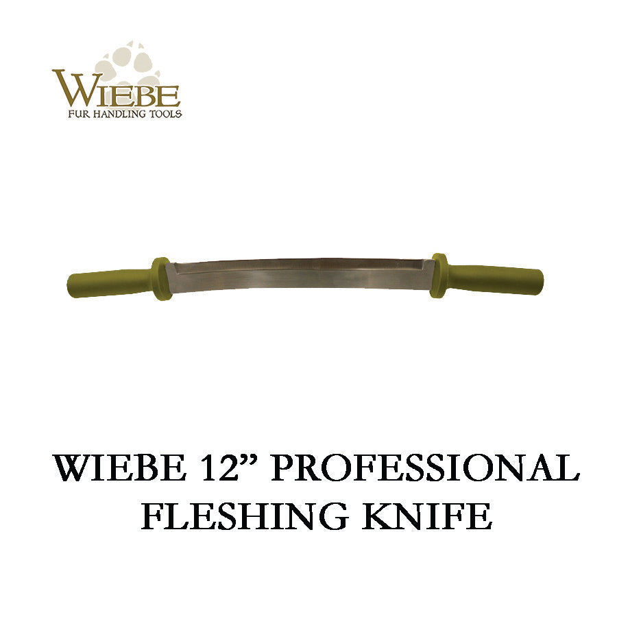 Wiebe 12″ Pro Double Handle Fleshing Knife – North American Trapper